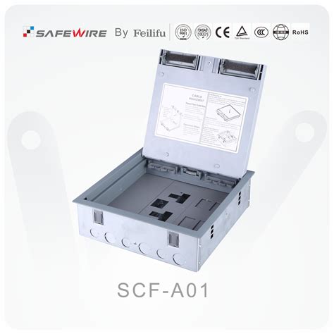 China Compartments Underfloor Bottom Boxes Round Floor Box Raised Floor Socket China
