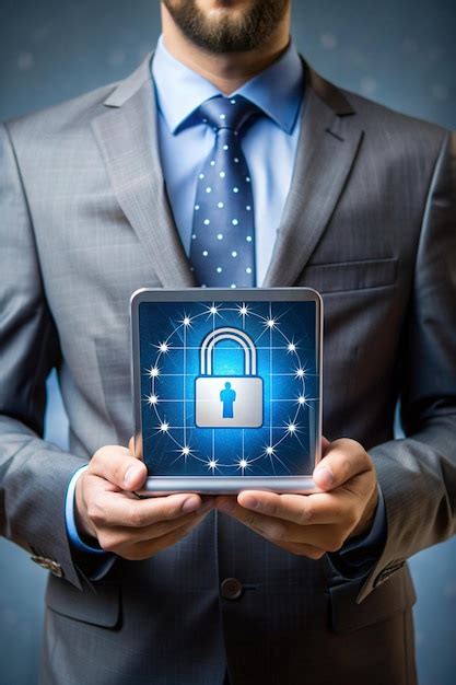 Gdpr General Data Protection Regulation Eu Cyber Security Network Business Man Protecting Data