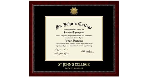 Gold Engraved Medallion Diploma Frame In Sutton St Johns College
