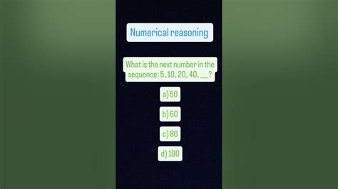 Numerical Reasoning Youtube