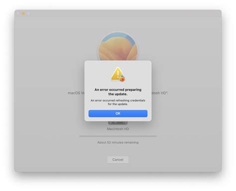 anyone seen this error installing ventura r macos