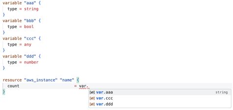 Sort Completion Items Based On Type Match · Issue 1443 · Hashicorpterraform Ls · Github