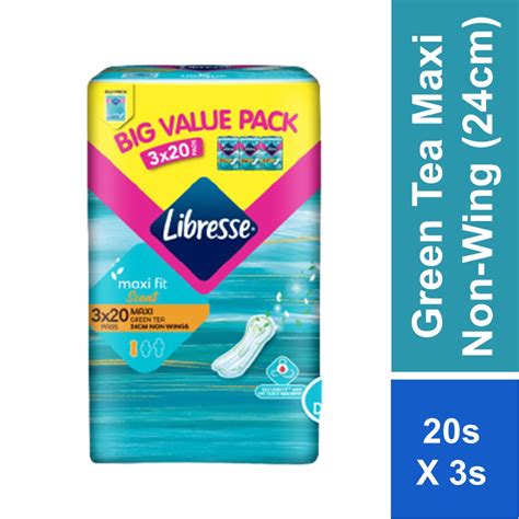Libresse Green Tea Maxi Non Wings Cm X S Shopee Malaysia