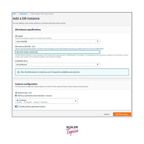 multi master aurora scaler topics