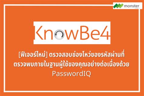 Monster Connect [ฟีเจอร์ใหม่] ตรวจสอบช่องโหว่ของรหัสผ่านที่ตรวจพบ