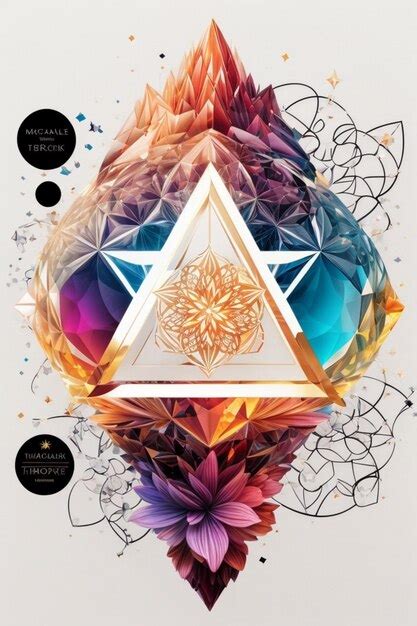 Premium Ai Image Fractal Theme Mockup Crystal Heart Art Stereometry Mathematics Art Fantasy