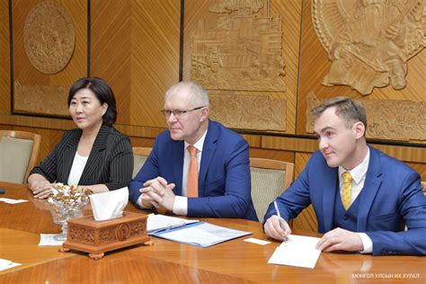 Монгол Эстонийн парламентын бүлгийн дарга Х Ганхуяг Элчин сайд Ханнес Хансог хүлээн авч уулзав