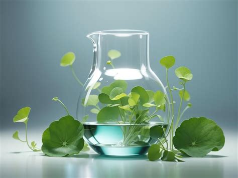 Premium Ai Image Laboratory And Research With Centella Asiatica