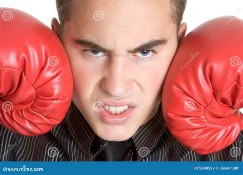 Mean Man Stock Image Image Of Businessman Sport Hitting 5248529