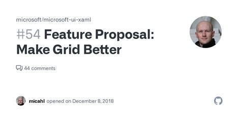 Feature Proposal Make Grid Better Issue 54 Microsoft Microsoft Ui Xaml GitHub