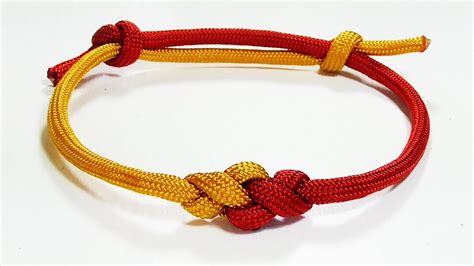 Paracord Bracelet Two Color Eternity Knot Frindship Bracelet With