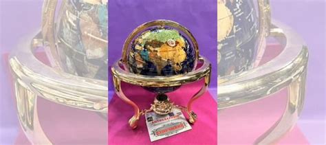 Глобус сувенирный с натуральнам камнем купить в Москве | Хобби и отдых ...