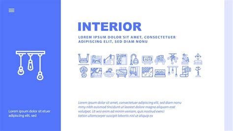 Premium Vector Interior Style Design Landing Header Vector