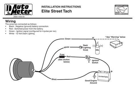 Auto Meter Tach Wiring