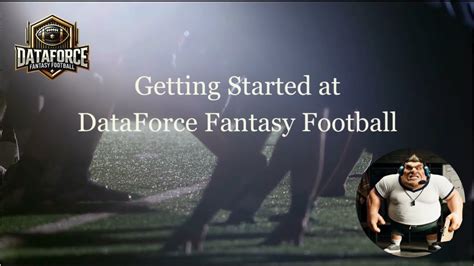 Getting Started At Dataforce Fantasy Football Youtube