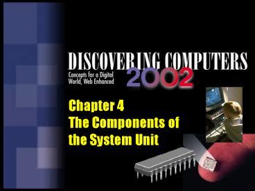 PPT Chapter The Components Of The System Unit PowerPoint Presentation Free To View Id