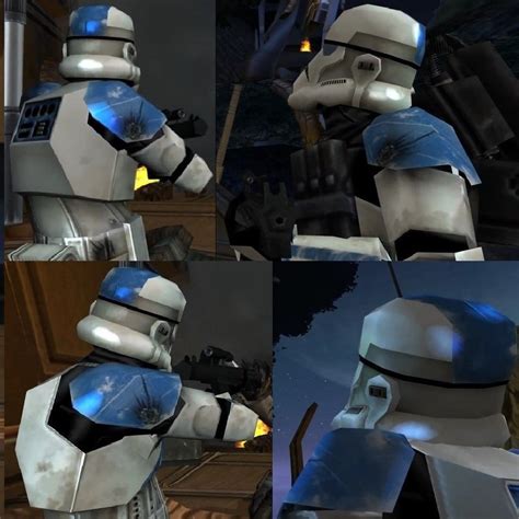 V2 Phase 3 Clone Trooper Triton Squad Shoulder Armour Plate The Force Unleashed 1 12 1 6 And