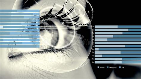 Animation Of Graph Over Close Up Of Eye Of Woman Stock Footage Video Of Data Female 260624962