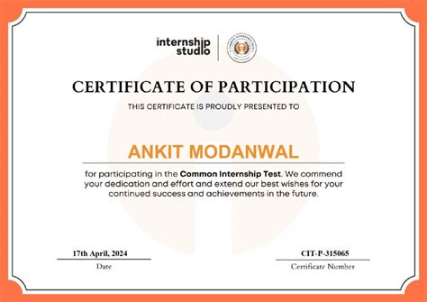 Ankit Modanwal On Linkedin Citinternshipprogram Certification Professionaldevelopment