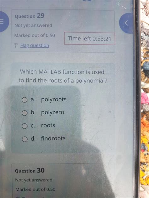 Which Matlab Function Is Used To Find The Roots Of A Polynomial A