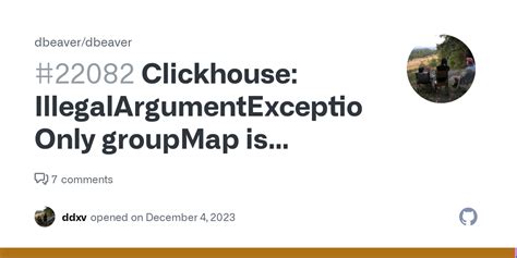 Clickhouse Illegalargumentexception Only Groupmap Is Supported At