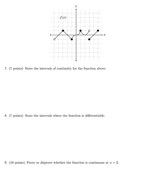 solved 7 7 points state the intervals of continuity for