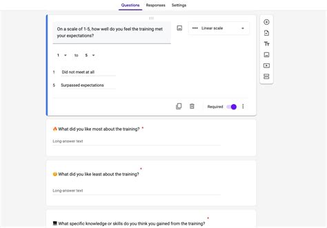 Downloads Word Google Forms Training Evaluation Form Survey Template