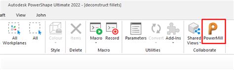 使用 pmill 按钮在 powershape 和 powermill 之间传输模型时，是否使用 autodesk manufacturing