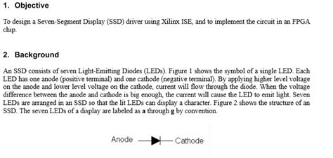 Solved Objective To Design A Seven Segment Display SSD Chegg