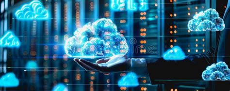 A Person Interacting With A Digital Cloud Interface Symbol Icon Computing And Technology Stock