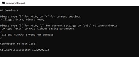 How To Config Hp Jetdirect Via Telnet Summa Lai