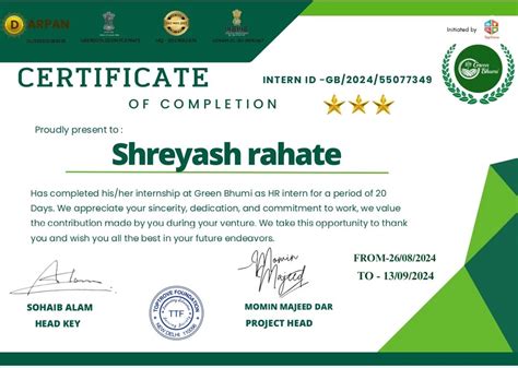 Shreyash Rahate On Linkedin Finally Completed This Internship 💚💫 Always Wanted To Contribute