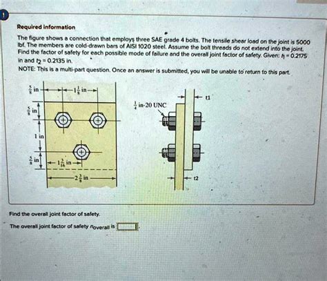 Required Information The Figure Shows A Connection That Employs Three
