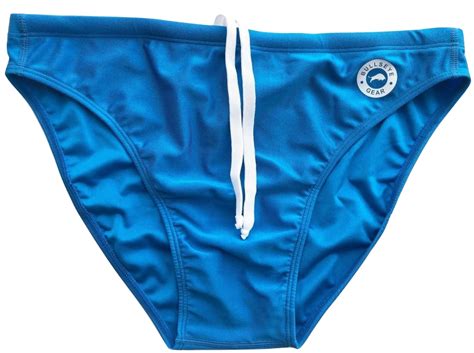 2 Pairs Yellow Sky Blue Mens Lycra Spandex Swim Briefs Speedo Like Swimwear