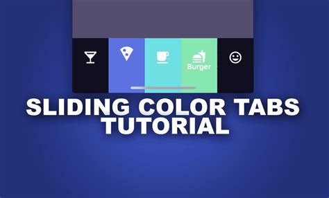 Sliding Colors Tab Bar Animation In Nativescript Nativescripting