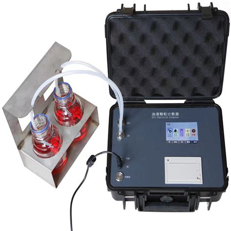 Iso4406 Portable Particle Counter For Hydraulic And Lubricating Oil