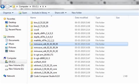 CCS MMWAVE SDK Not Able To Import Project From MmWave SDK V1 2 Code Composer Studio Forum