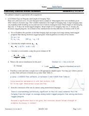Written HW A Lock Solutions Pdf Name Solutions Elementary Statistics Written