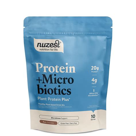 Protein Micro Biotics Plant Protein Plus Rich Chocolate 300g Nuzest