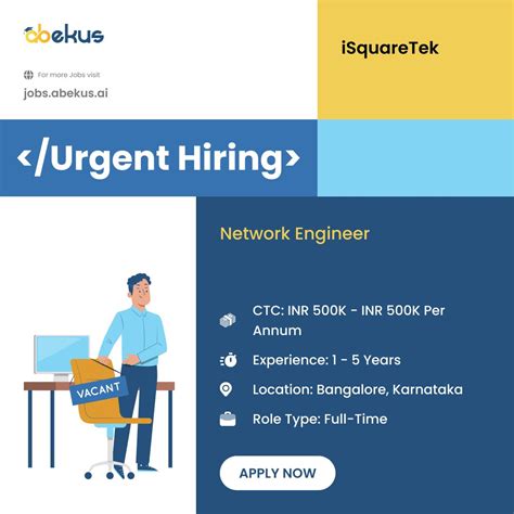 Abekus On Linkedin Networkengineer Techjobs Bangalorejobs