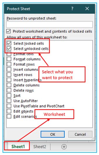 Lock Hide Cells And Protect Worksheet In Excel