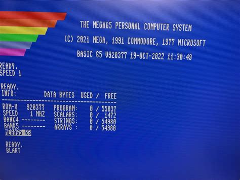 Syntax Error While In Speed 1 Hangs · Issue 630 · Mega65mega65 Core