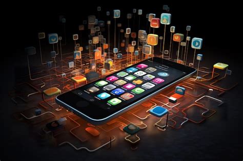 Premium Photo Innovative App Development Process