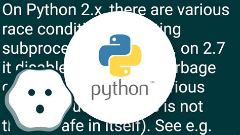 Is Subprocesspopen Not Thread Safe Youtube