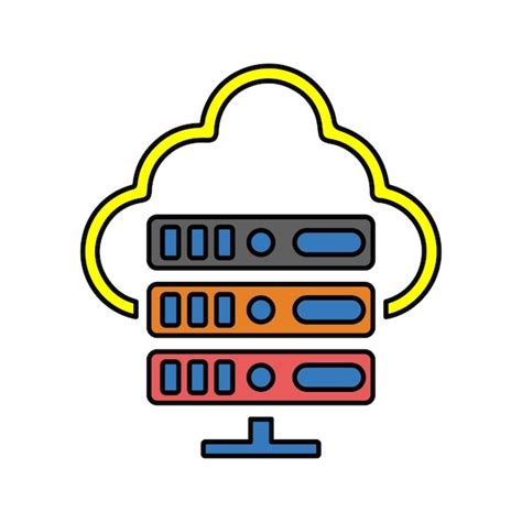 Premium Vector File Storage Cloud Database Icon Editable Vector Logo