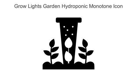 Grow Lights Garden Hydroponic Monotone Icon In Powerpoint Pptx Png And Editable Eps Format PPT