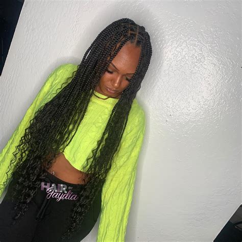 Hair By Jaydia Llc Style Goddess Knotless Box Braids Medium Hair