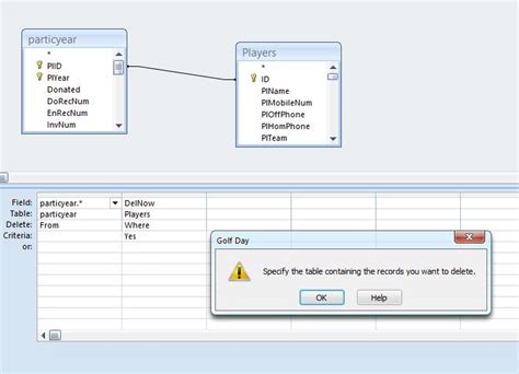 Solved Cant Delete Record From Table Error 3128 MS Access Experts