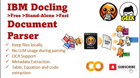 Ibm Docling Free And Opensource Advanced Document Parser Youtube