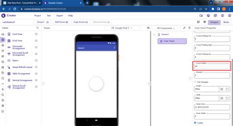 cara membuat circle button dari card view di kodular tutorial blok